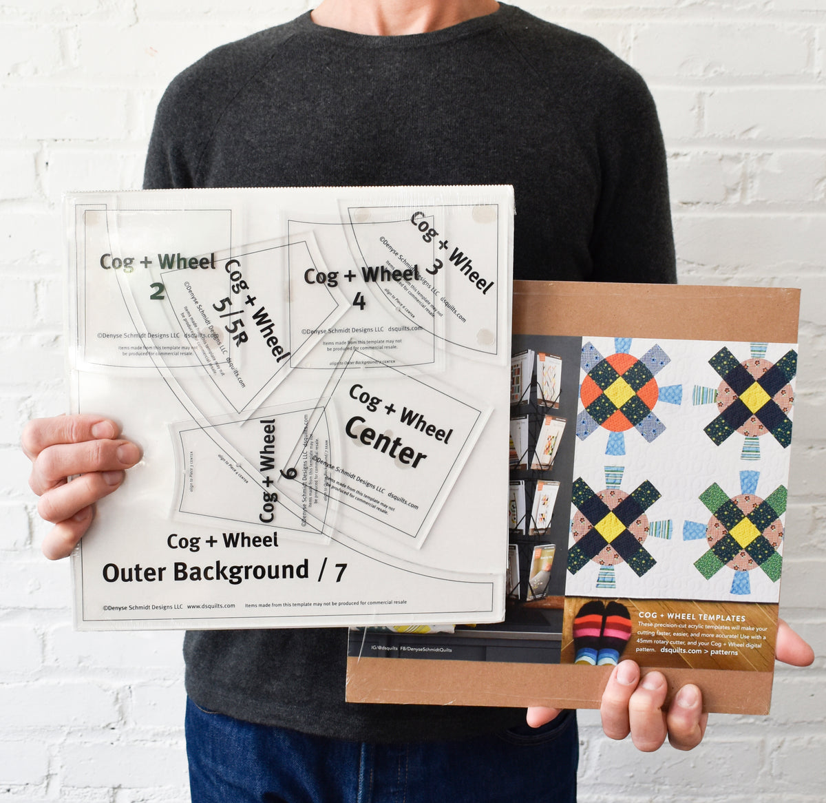 Cog + Wheel acrylic templates – Denyse Schmidt Quilts