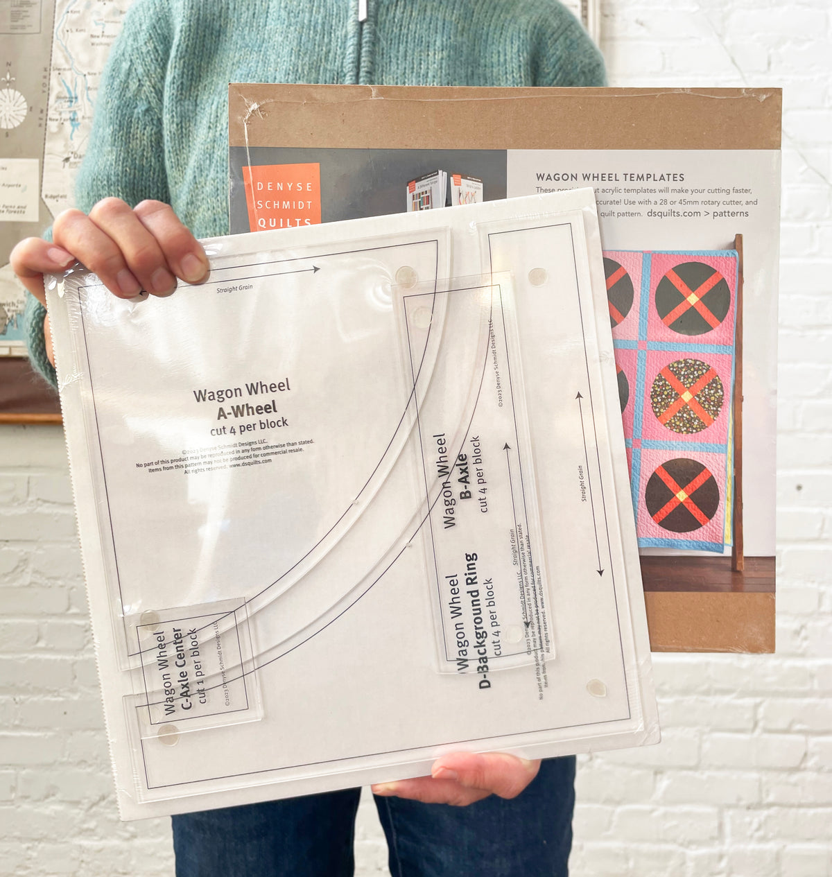 Wagon Wheel acrylic templates – Denyse Schmidt Quilts